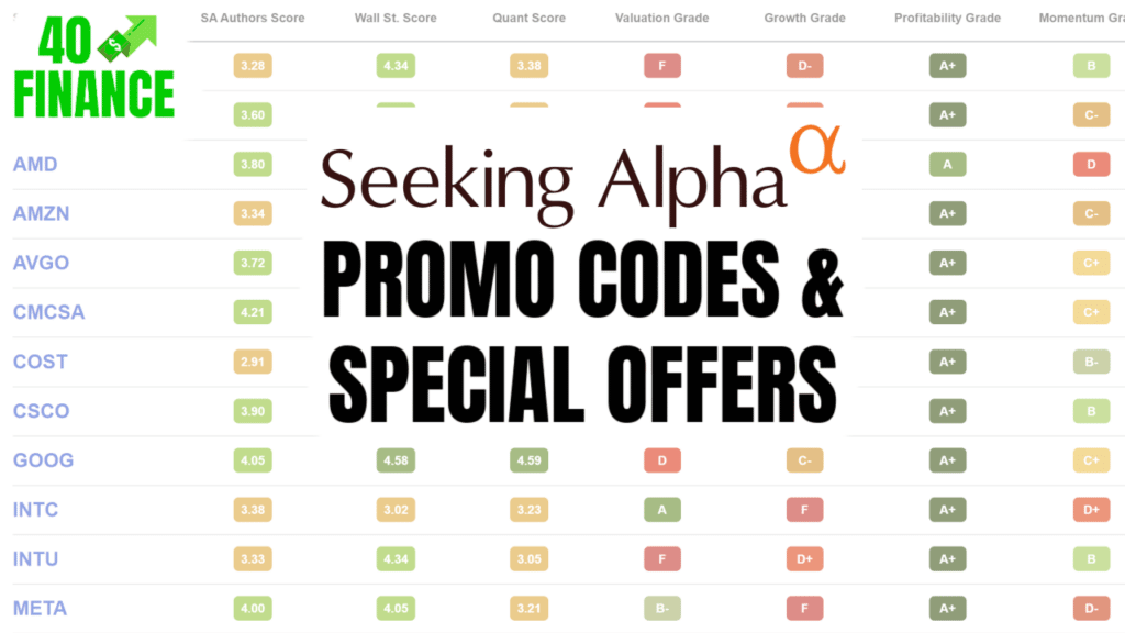 Seeking Alpha Discounts and Promo Codes - 40 Finance Blog